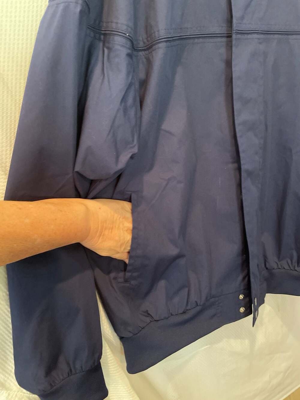 John Blair | Jackets & Coats | Vintage John Blair Navy Blue Fullzip ...
